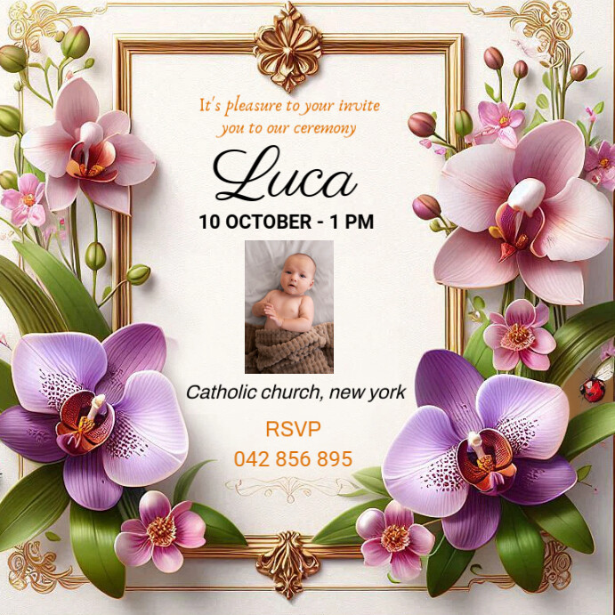 Naming ceremony invitation Template | PosterMyWall