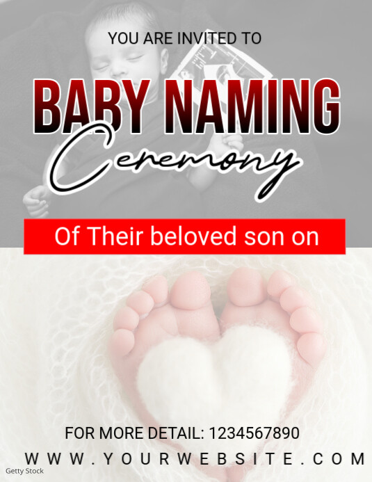 Naming Ceremony Invitation Templates | PosterMyWall