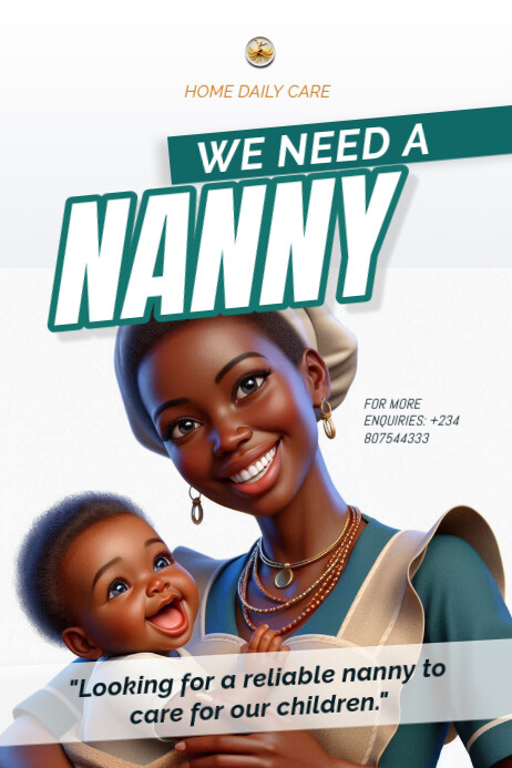 Nanny Template | PosterMyWall