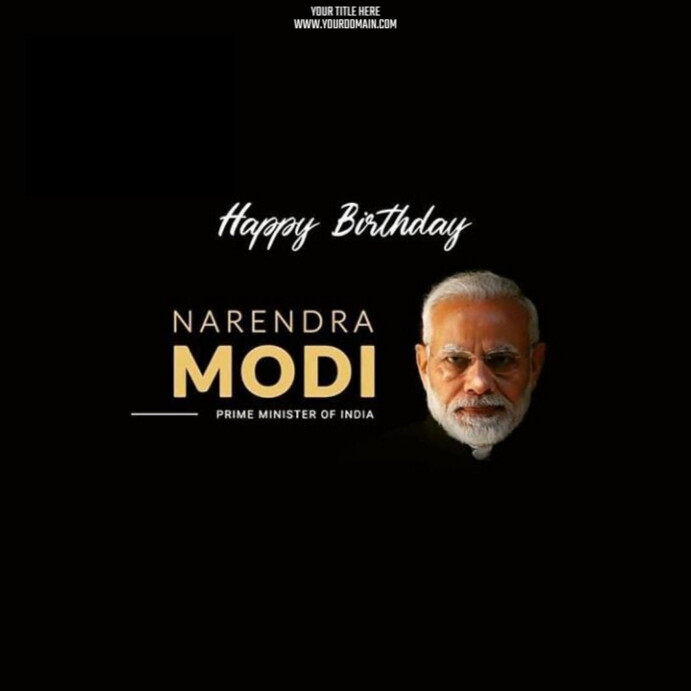 Narendra Modi brithday Template | PosterMyWall