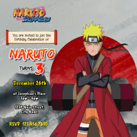Naruto Birthday Template | PosterMyWall