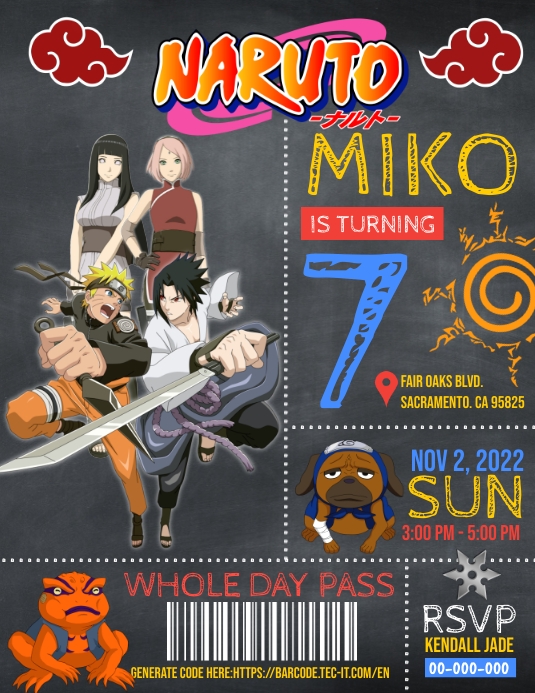 Naruto Template | PosterMyWall