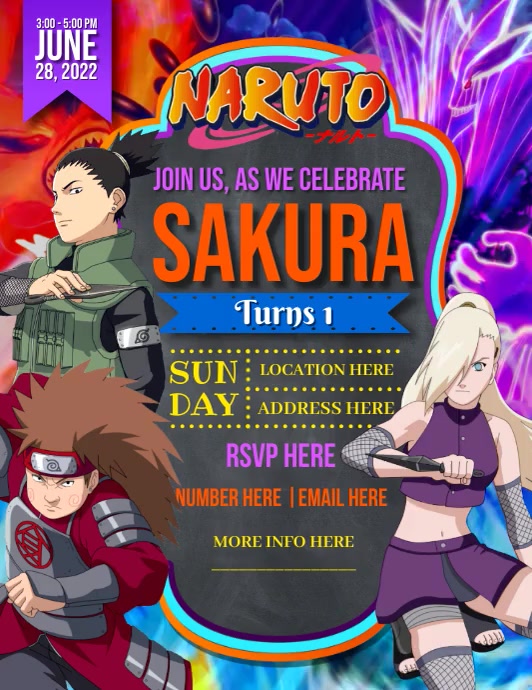 Naruto Template | PosterMyWall