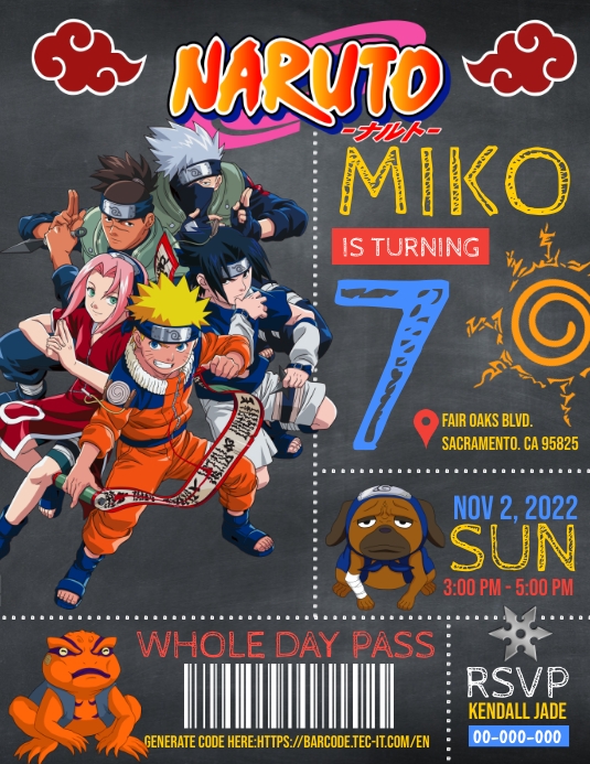Naruto Template | PosterMyWall