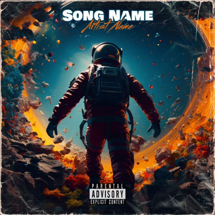 Nasa Cover Album music art trap mixtape rap Template | PosterMyWall