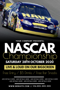 nascar poster template | PosterMyWall