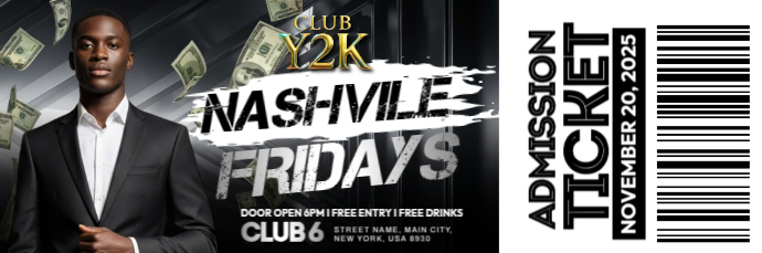 Nashville Men In Black Luxury Business Class Template | PosterMyWall