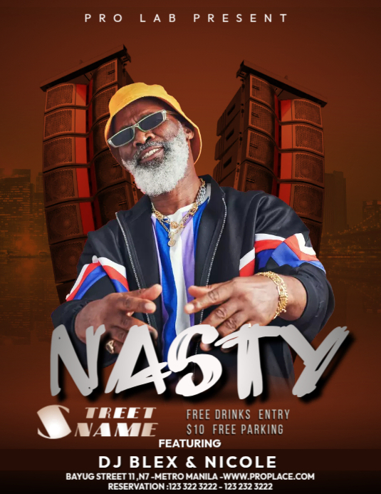 Nasty Night Party Template | PosterMyWall