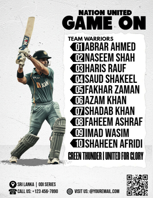 Copy of Nation United: Warriors Game On | PosterMyWall