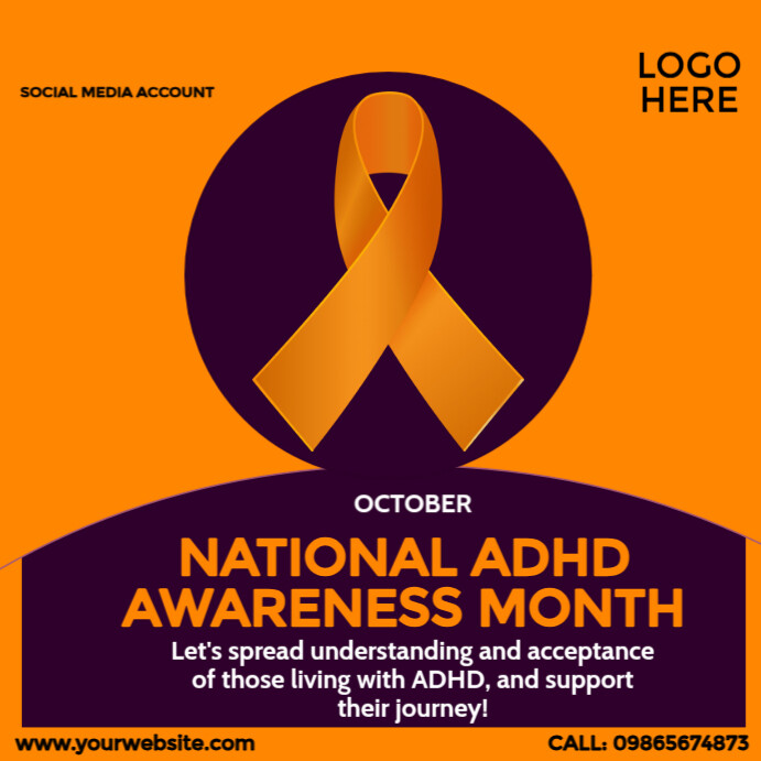 Copy of National ADHD Awareness Month | PosterMyWall