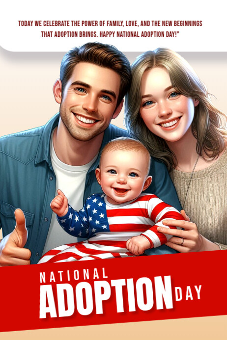 National adoption Day Template | PosterMyWall
