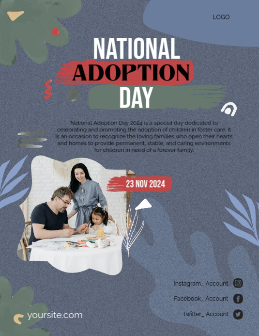 Copy of National Adoption Day Flyer (us Letter) | PosterMyWall
