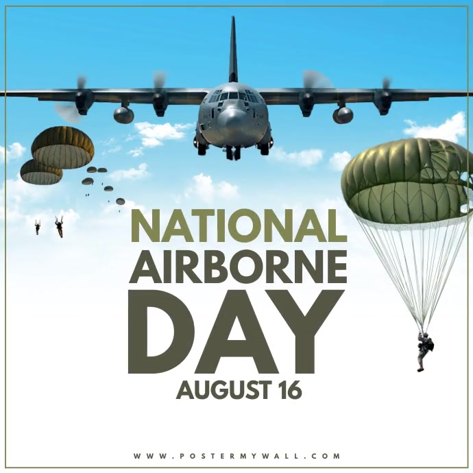 Plantilla de National Airborne Day Post | PosterMyWall