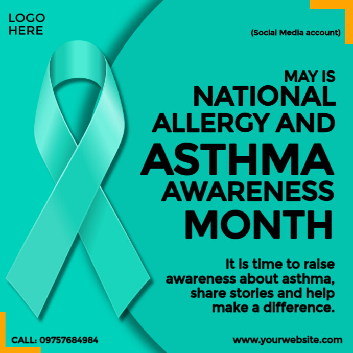 Copy of National Allergy and Asthma Awareness Month | PosterMyWall