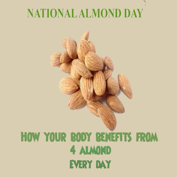 Plantilla de National almond day 2023 | PosterMyWall