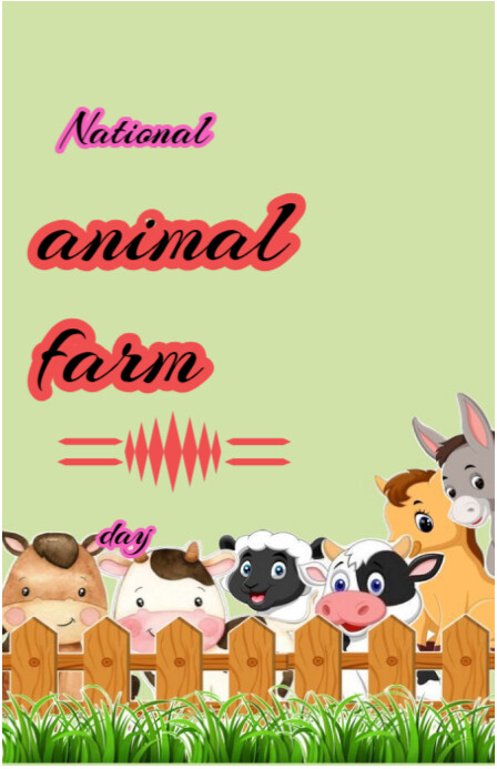 National animal farm Day Template | PosterMyWall