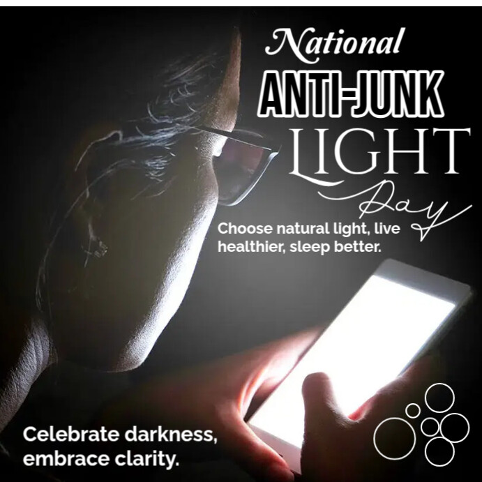 Plantilla de National Anti-Junk Light Day | PosterMyWall