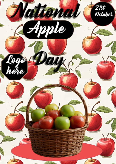 National Apple day Template | PosterMyWall
