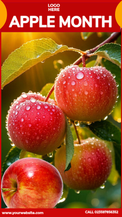 National Apple Month Template | PosterMyWall