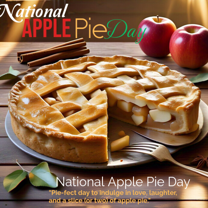 Copy of National Apple Pie Day | PosterMyWall