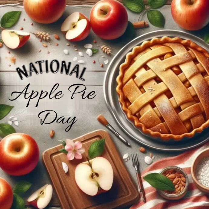 National Apple pie day remembrance template | PosterMyWall