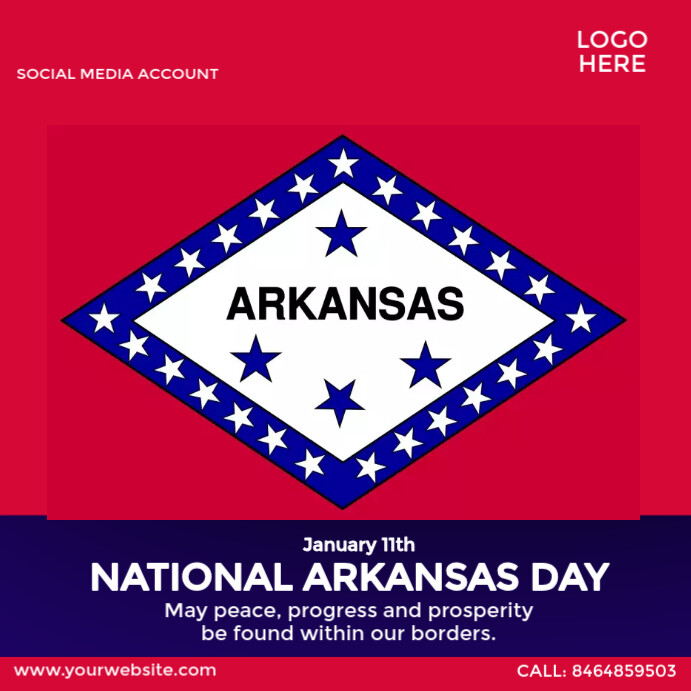 national arkansas day Template | PosterMyWall