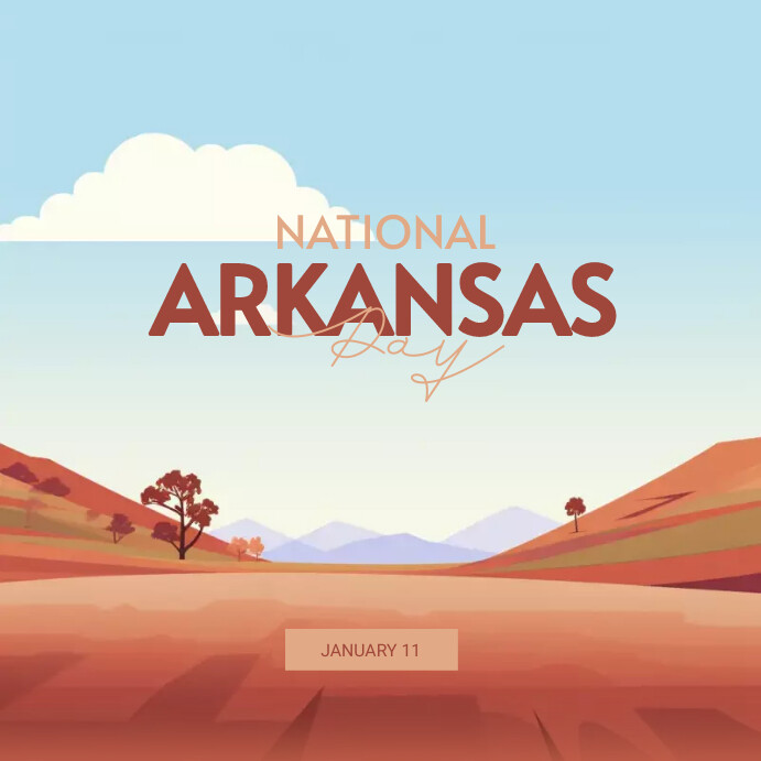 National Arkansas day Instagram Post template | PosterMyWall