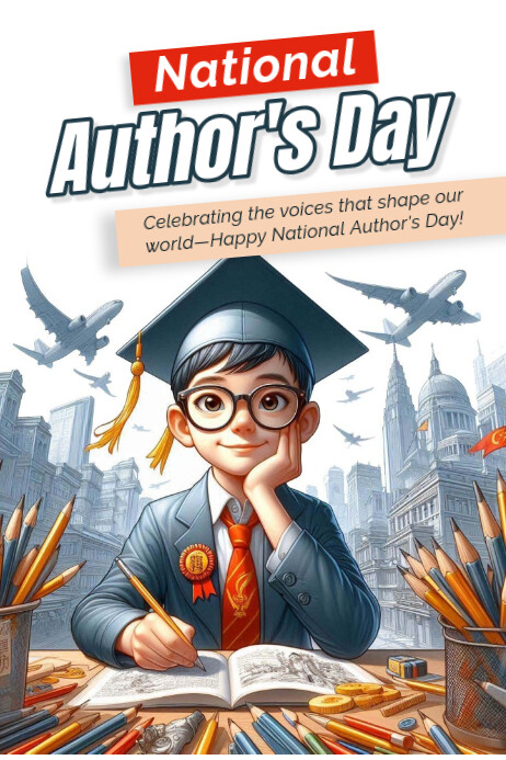 National Author's Day Template | PosterMyWall