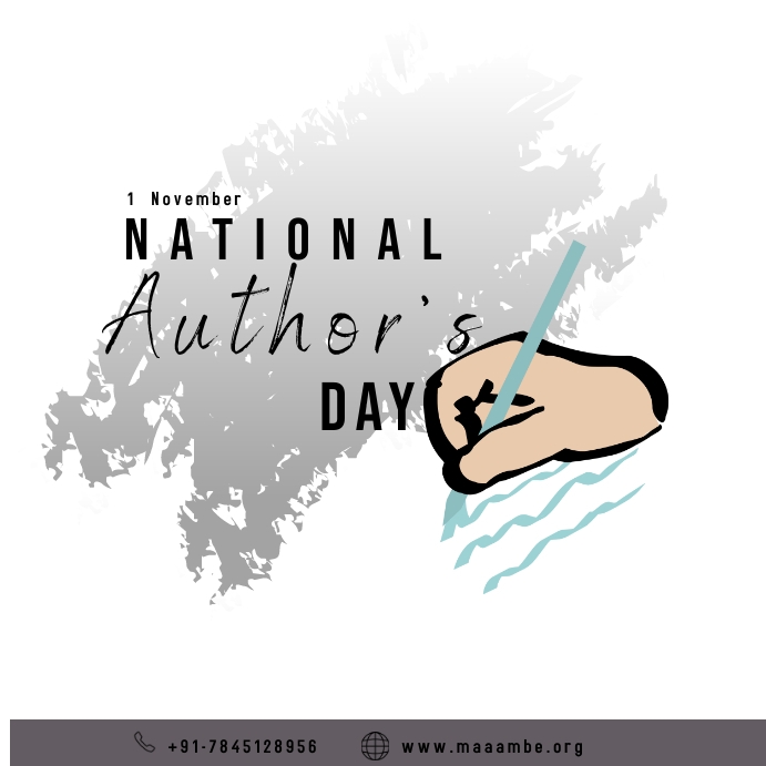 Copy of National Author's Day | PosterMyWall