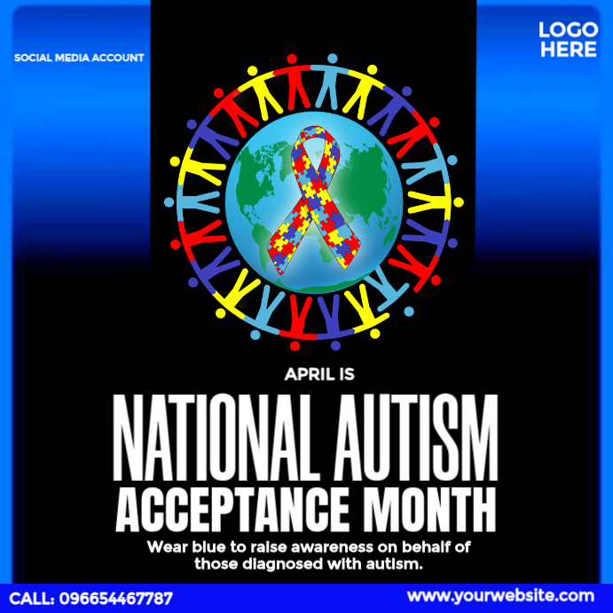 National Autism Acceptance Month Ad Template | PosterMyWall