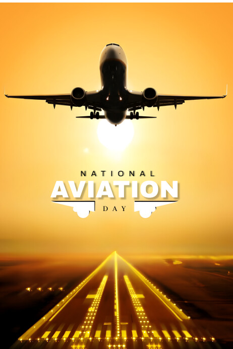 Copy of National Aviation Day | PosterMyWall