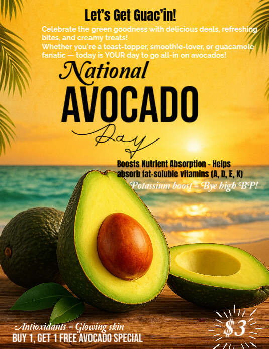 National Avocado Day Template | PosterMyWall