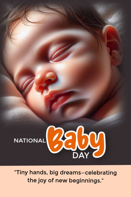 National baby day Template | PosterMyWall