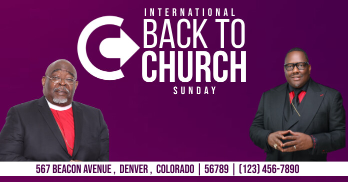 National Back to Church Sunday , back to chur Template | PosterMyWall
