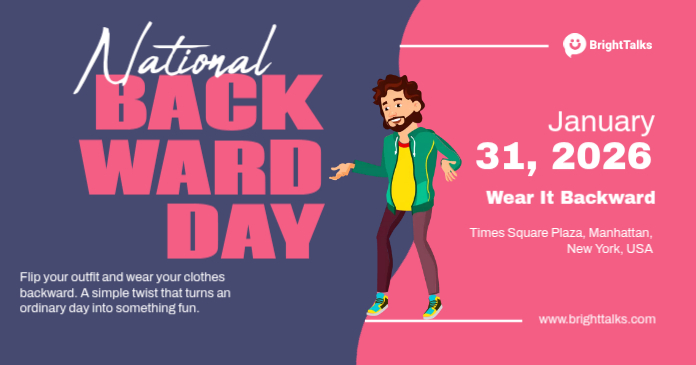 National Backward Day Pink Poster Template | PosterMyWall
