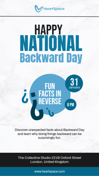 National Backward Day Poster Template | PosterMyWall