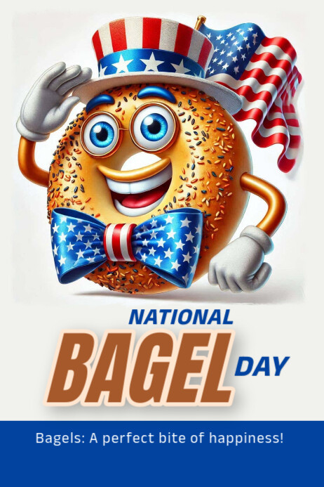 National bagel day Template | PosterMyWall