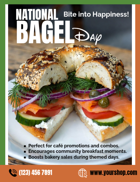 National Bagel Day Template | PosterMyWall