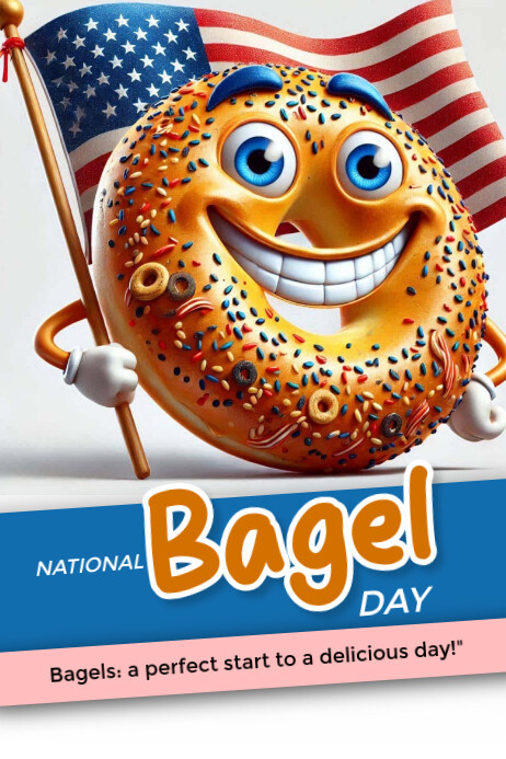 National bagel day Template | PosterMyWall