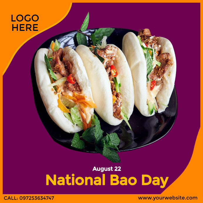 Copy of National Bao Day | PosterMyWall