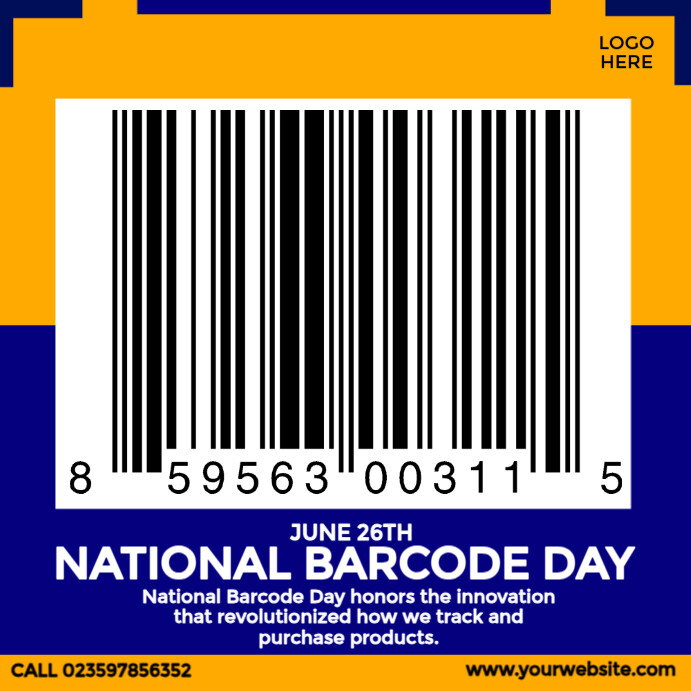 Copy of National Barcode Day | PosterMyWall