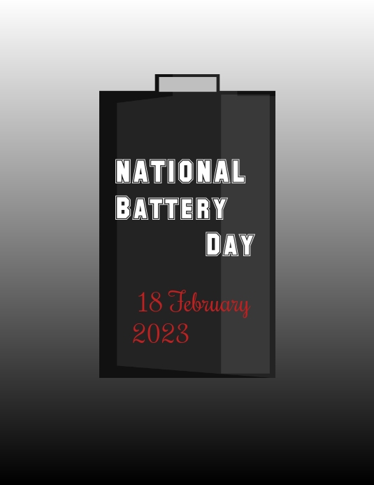 Copy of National battery day | PosterMyWall