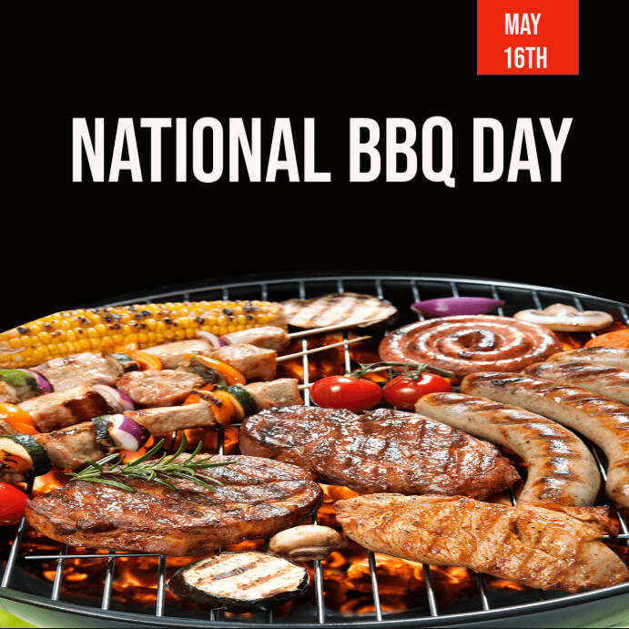 national BBQ Day Template | PosterMyWall