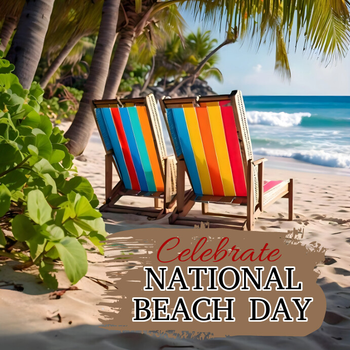 National Beach Day Template | PosterMyWall