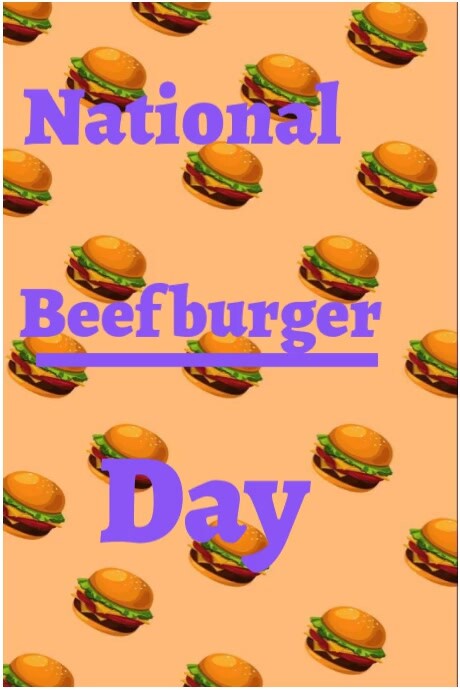 National beef burger day Template | PosterMyWall