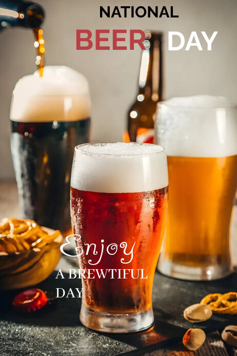 National beer day Template | PosterMyWall