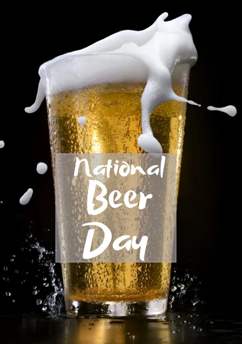 national beer day Template | PosterMyWall