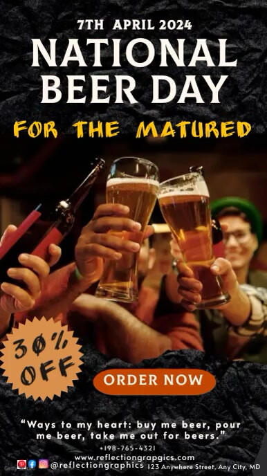 National Beer Day Template | PosterMyWall