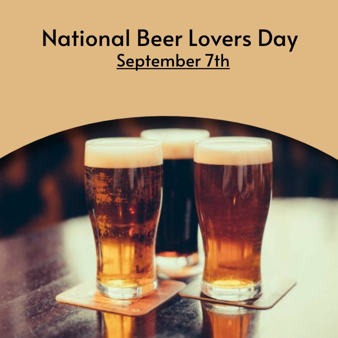 national beer lovers day Template | PosterMyWall