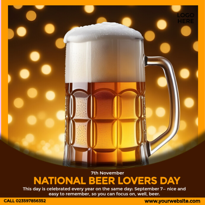 National Beer Lovers Day Template | PosterMyWall